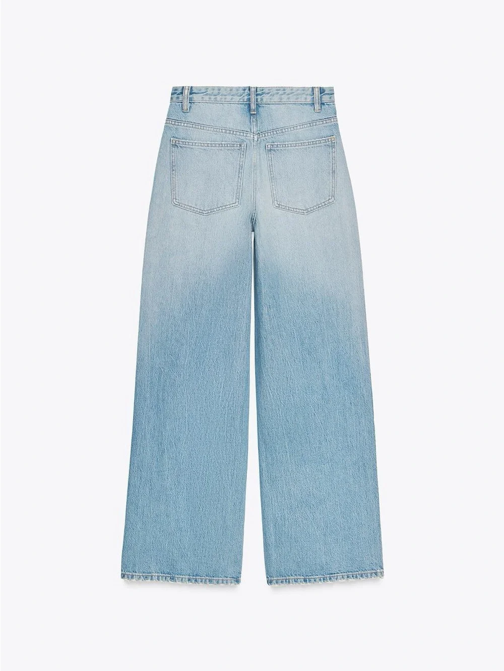 Zara | Jeans | Zara Trf Wideleg High Waist Cross Over Jeans | Poshmark